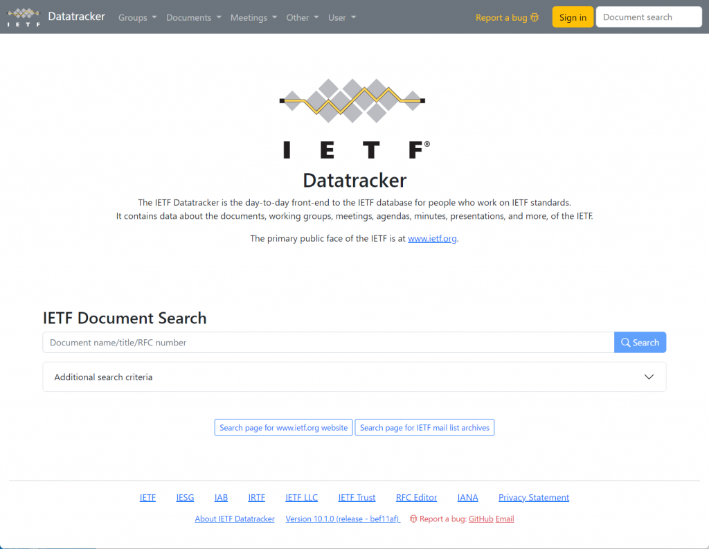 IETF DatatrackerでRFCを調べる方法 | SendGridブログ